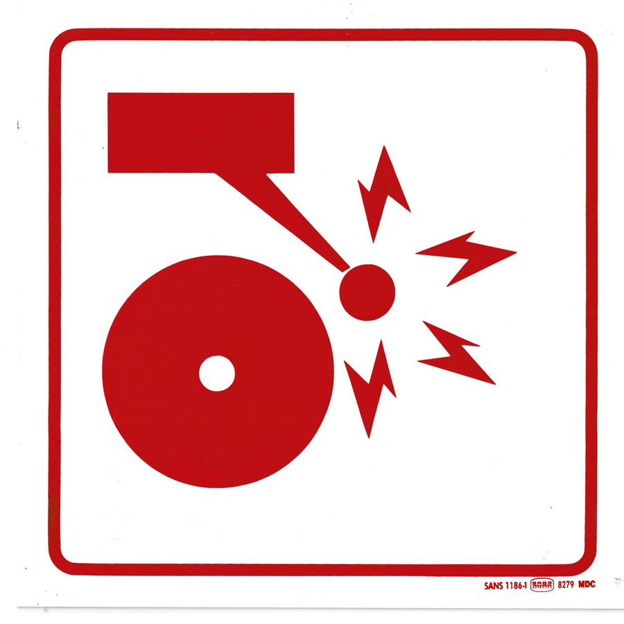 Sign Fire Alarm 290X290 from FTS Safety